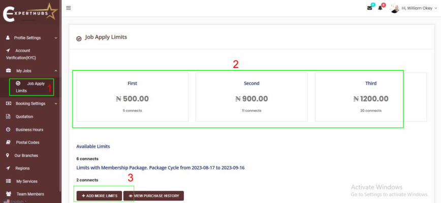 How to track your work progress – Service providers portal